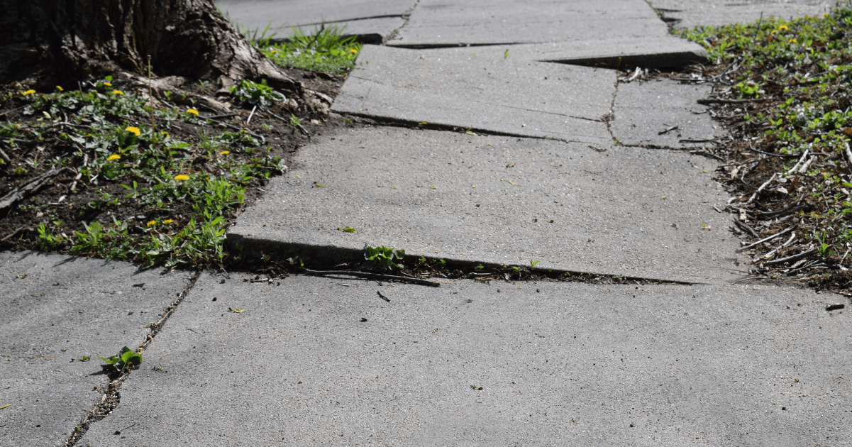 Liability for a Slip and Fall Caused by a Cracked Sidewalk